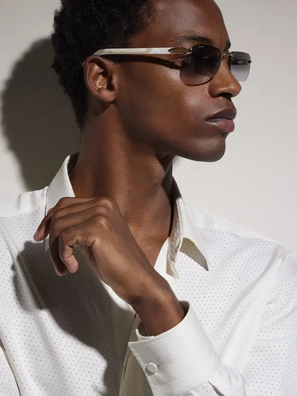 Cartier Signature C Square Frame Sunglasses