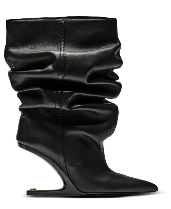 Balmain Smooth Leather Ankle Boots - Black