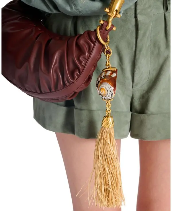 Balmain Shell Tassel Charm - Gold