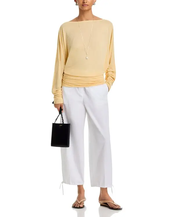 TOTEME Boat Neck Jersey Top