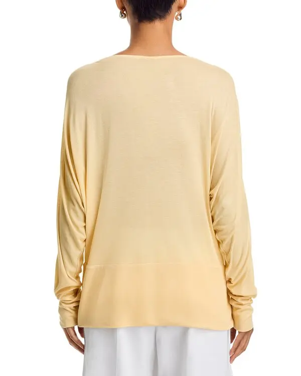 TOTEME Boat Neck Jersey Top