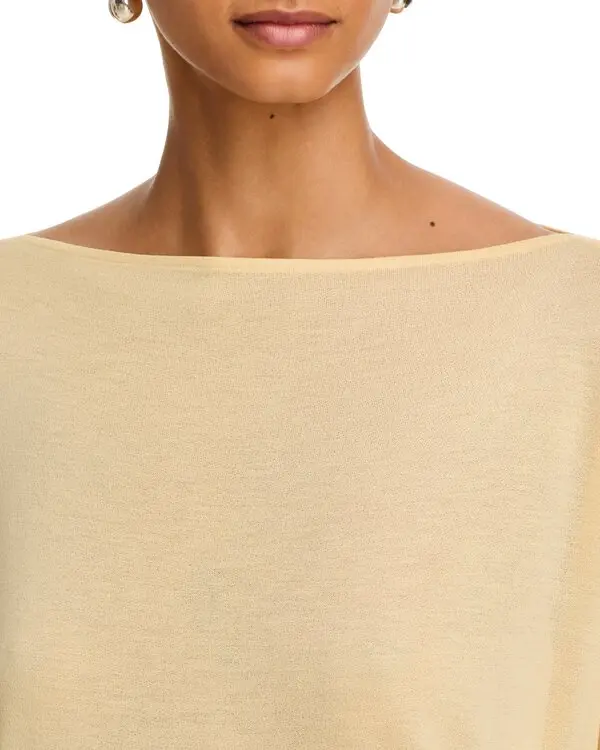TOTEME Boat Neck Jersey Top