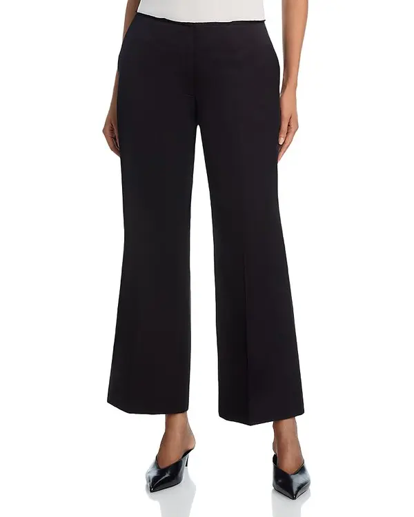 TOTEME Kick Flare Raw Edge Trousers - Black