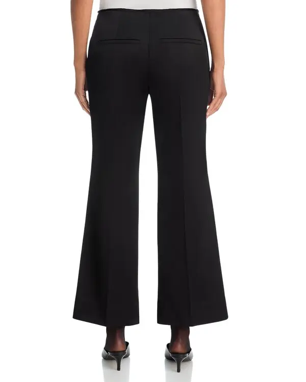 TOTEME Kick Flare Raw Edge Trousers - Black