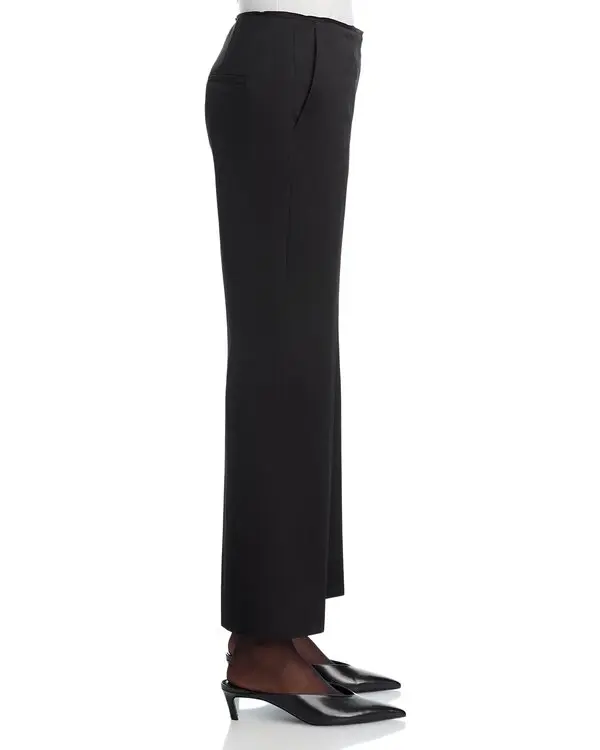 TOTEME Kick Flare Raw Edge Trousers - Black