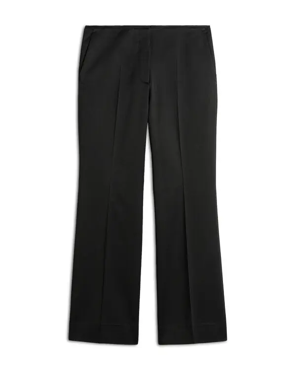 TOTEME Kick Flare Raw Edge Trousers - Black