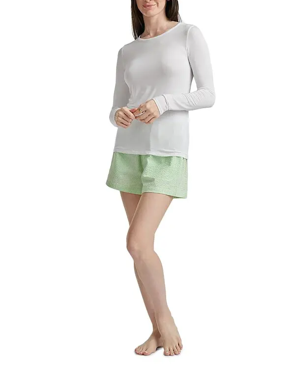 Polo Ralph Lauren Sheer Long Sleeve Top - White Cloud