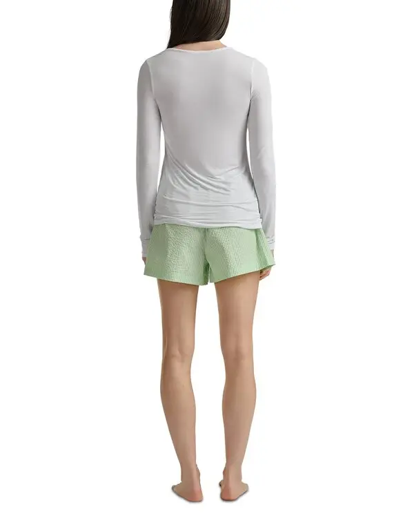 Polo Ralph Lauren Sheer Long Sleeve Top - White Cloud