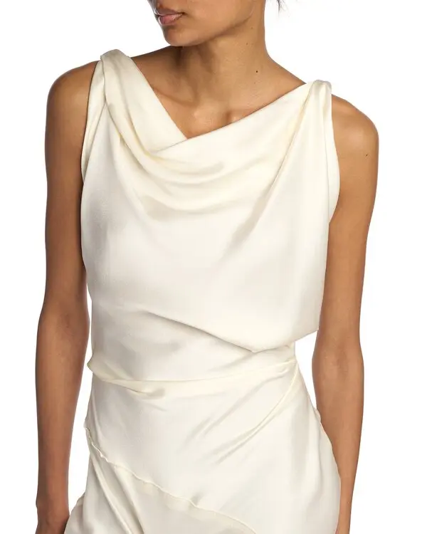 Victoria Beckham Asymmetric Draped Gown