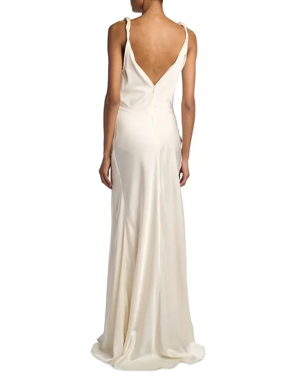 Victoria Beckham Asymmetric Draped Gown