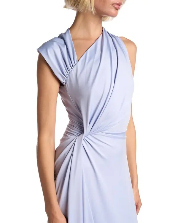 Victoria Beckham Asymmetric Midi Dress - Cloud Blue