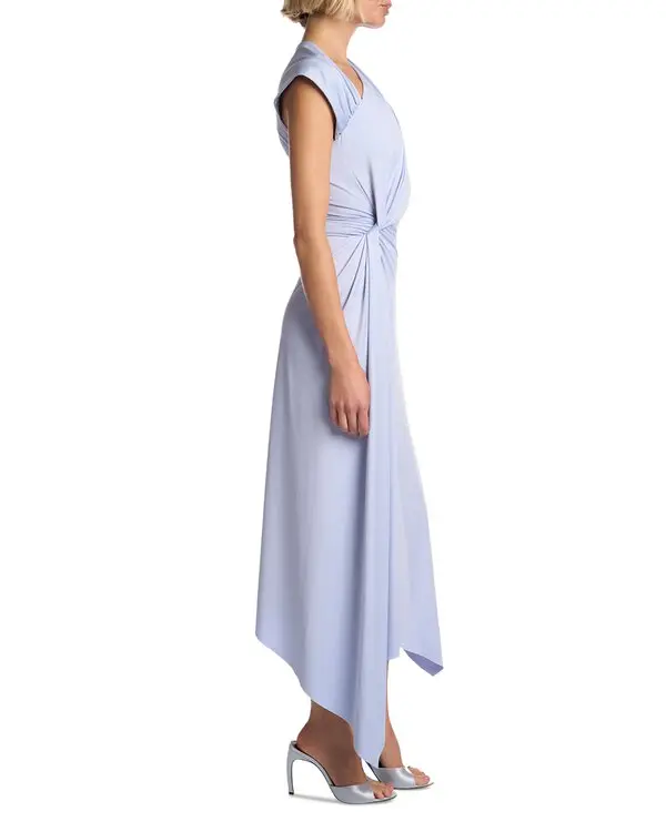 Victoria Beckham Asymmetric Midi Dress - Cloud Blue