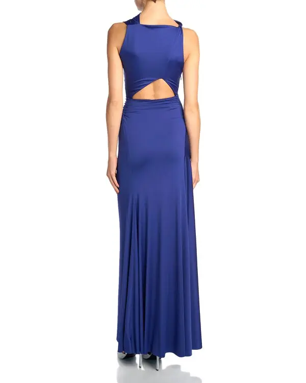 Victoria Beckham Sleeveless Draped Gown