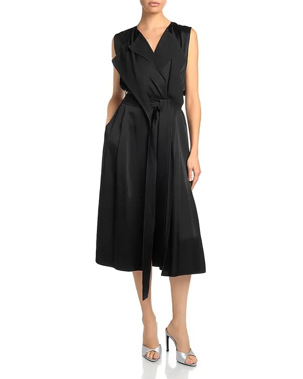 Victoria Beckham Sybil Midi Dress - Black