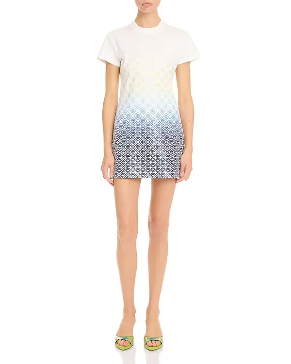 Casablanca Monogram T-shirt Dress - Monogram Gradient