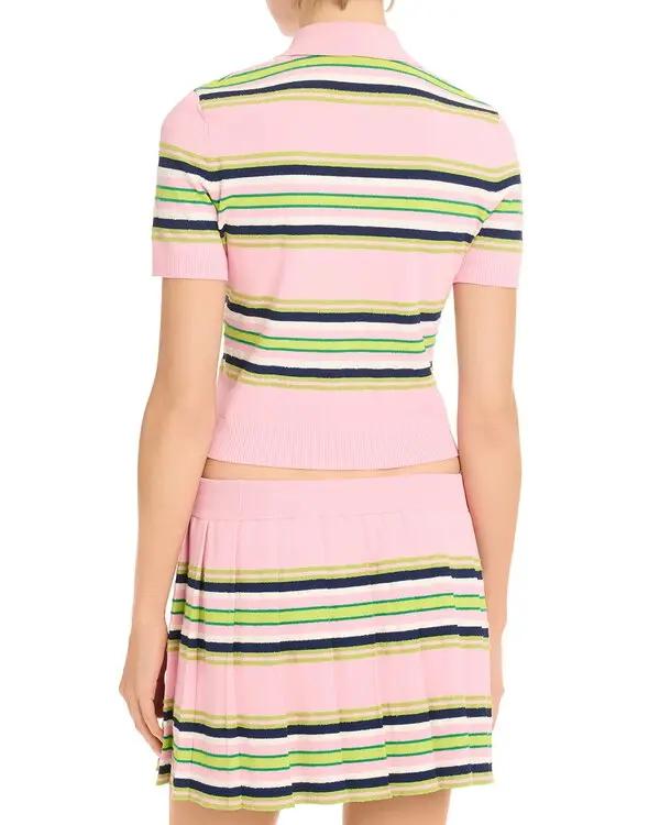 Casablanca Stripe Fitted Polo