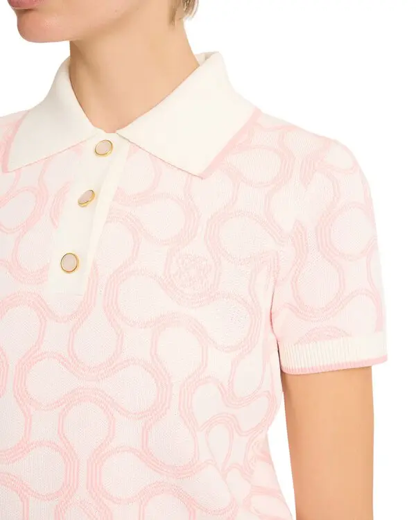 Casablanca Knit Polo Shirt - Optic Drop