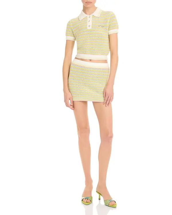 Casablanca Bourgeois Stripe Polo Tee