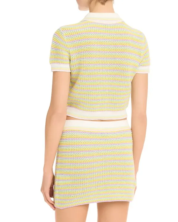 Casablanca Bourgeois Stripe Polo Tee