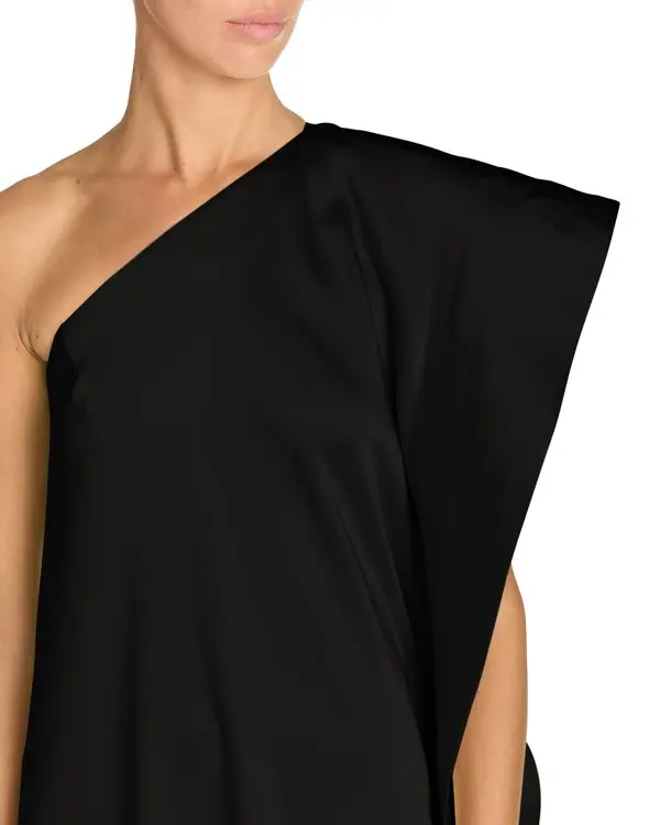 Stella McCartney Envers Satin Asymmetrical Dress