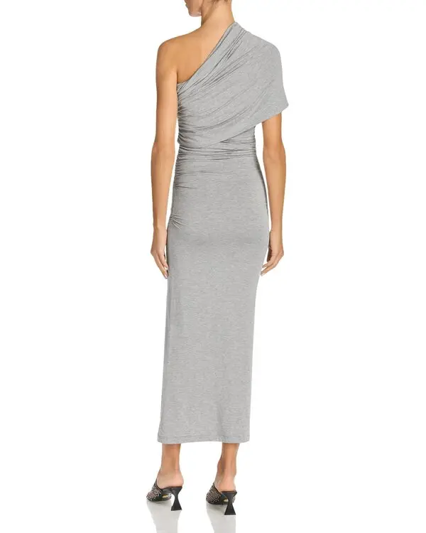 Stella McCartney One Shoulder Draped Maxi Dress