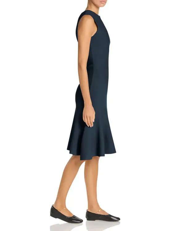 Stella McCartney Sleeveless Peplum Sheath Dress - Navy