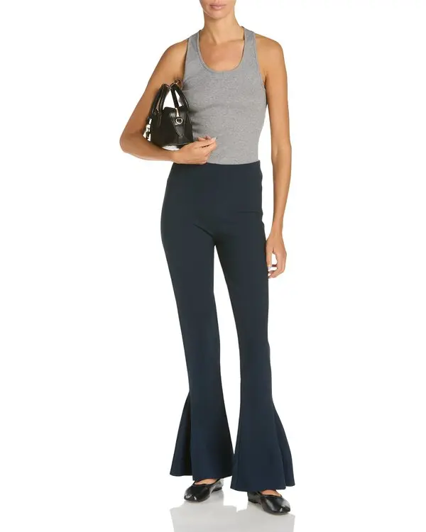 Stella McCartney Silk Flare Hem Pants