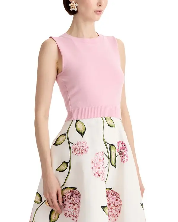 Oscar De La Renta Sleeveless Wool Sweater - Pink