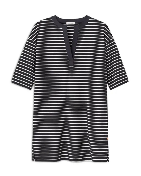 Lafayette 148 New York Split Collar Tunic Dress