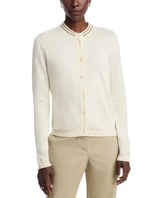 Fabiana Filippi Stitched Trim Cardigan