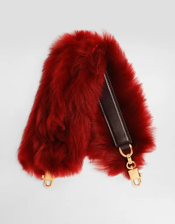 Dolce & Gabbana Shearling And Calfskin Shoulder Strap - Multicolor