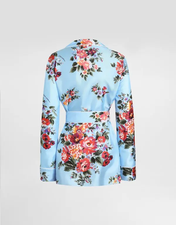 Dolce & Gabbana Flower Bouquet-print Silk Shirt - Multicolor