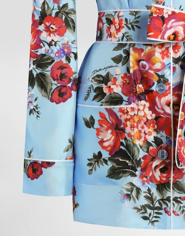 Dolce & Gabbana Flower Bouquet-print Silk Shirt - Multicolor