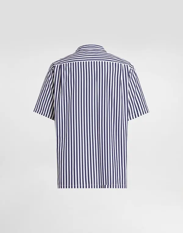 Dolce & Gabbana Hawaii Striped Poplin Shirt