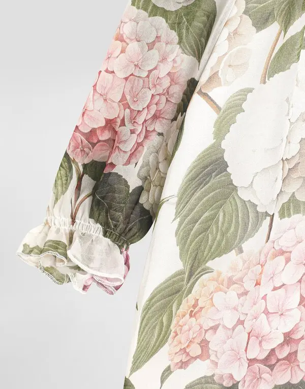 Dolce & Gabbana Hydrangea-print Chiffon Dress