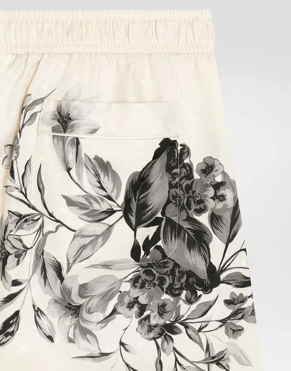 Dolce & Gabbana Flower Bouquet-print Vanity Twill Trousers - Multicolor