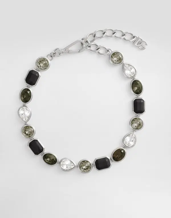 Dolce & Gabbana Rhinestone Necklace - Silver
