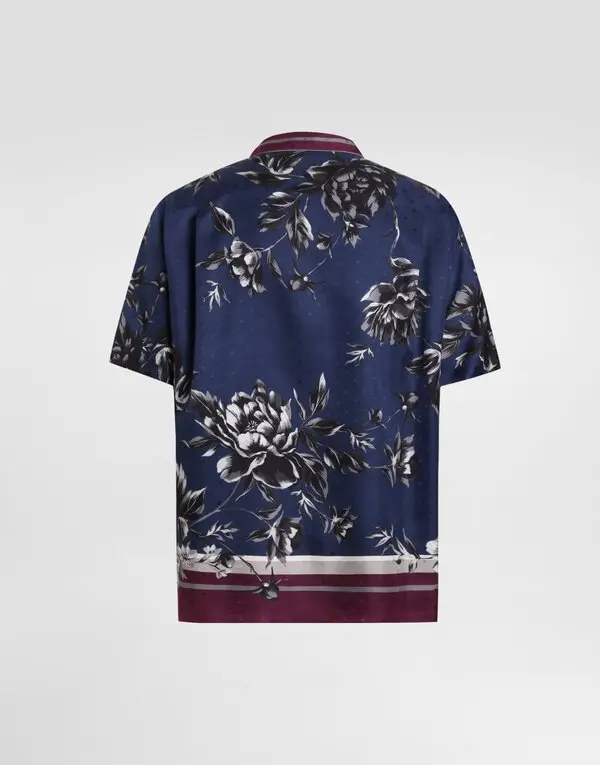 Dolce & Gabbana Peony-print Hawaii Twill Shirt - Multicolor