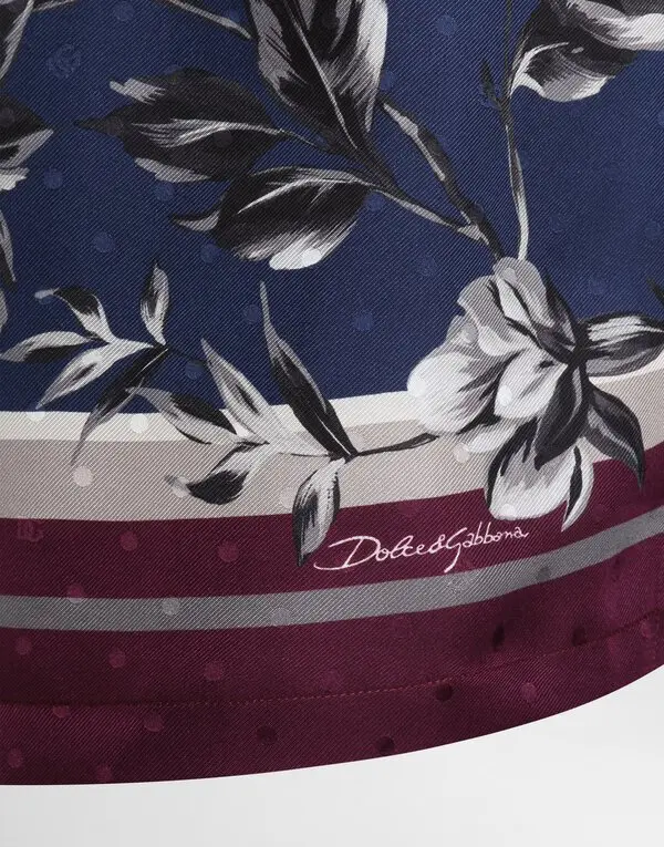 Dolce & Gabbana Peony-print Hawaii Twill Shirt - Multicolor
