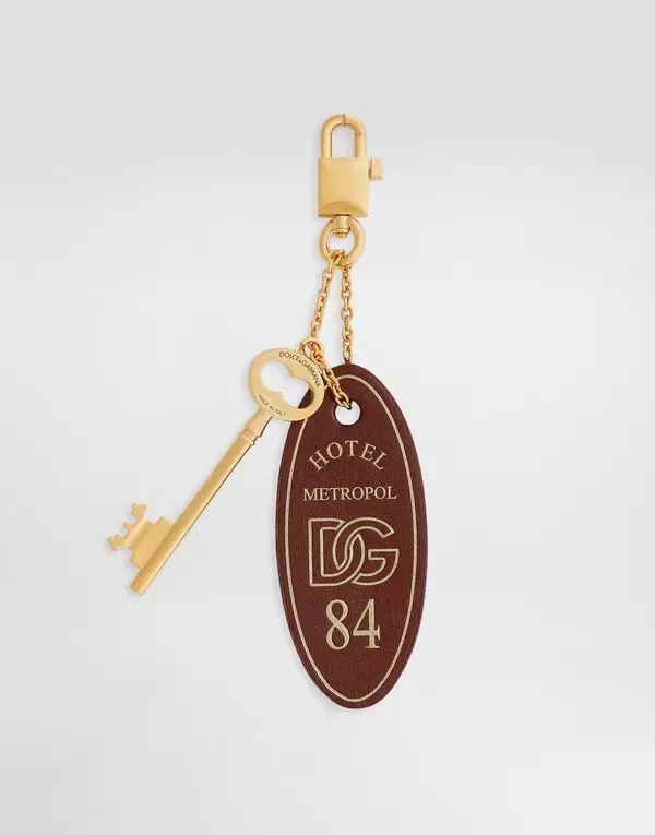 Dolce & Gabbana Calfskin Tassel Keychain - Bordeaux