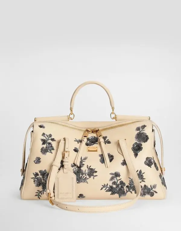 Dolce & Gabbana Vittoria Handbag With Embroidery