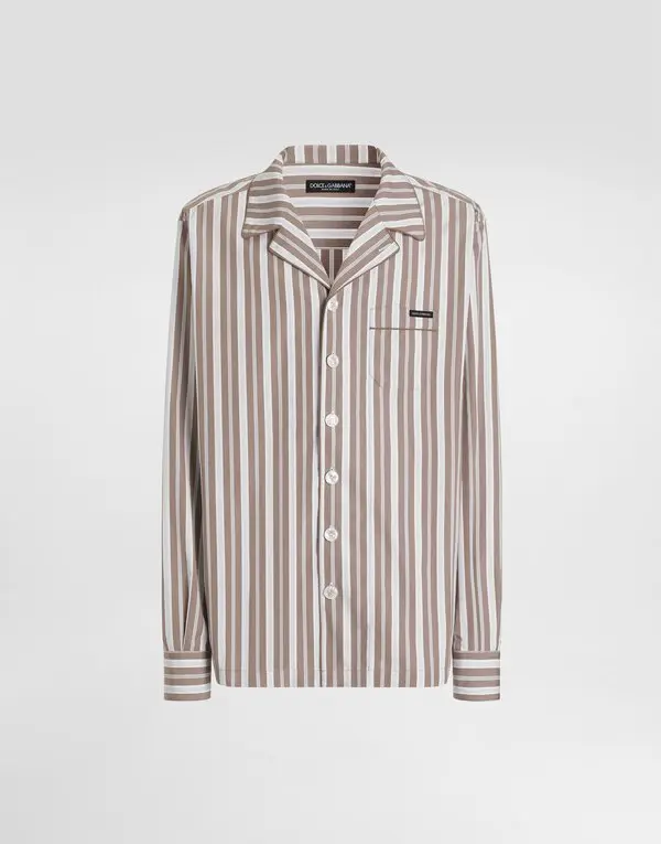 Dolce & Gabbana Compact Striped Poplin Vanity Shirt - Multicolor