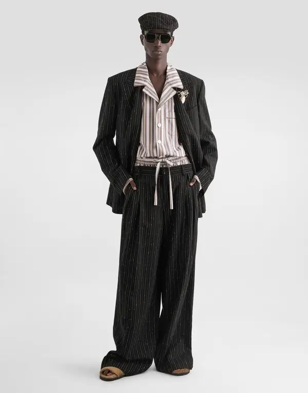 Dolce & Gabbana Compact Striped Poplin Vanity Shirt - Multicolor