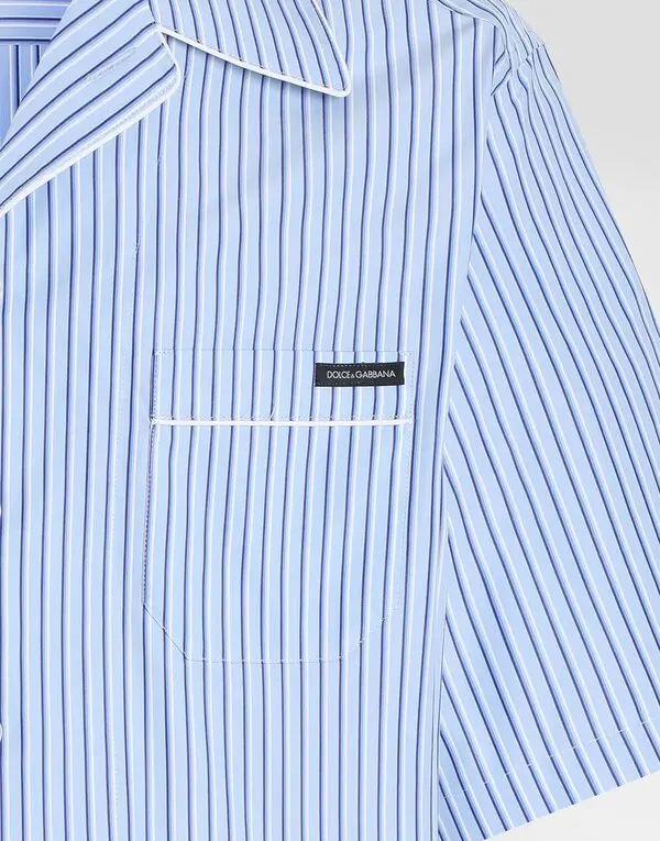 Dolce & Gabbana Hawaii Striped Poplin Shirt - Multicolor