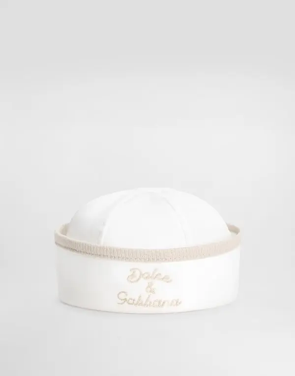 Dolce & Gabbana Interlock And Piqué Sailor Cap With Embroidery - Multicolor