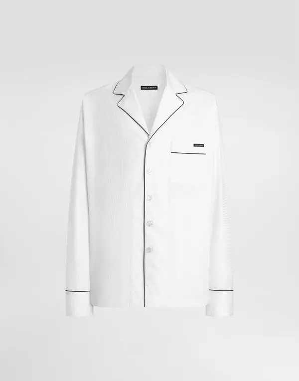 Dolce & Gabbana Structured Cotton Vanity Shirt - White