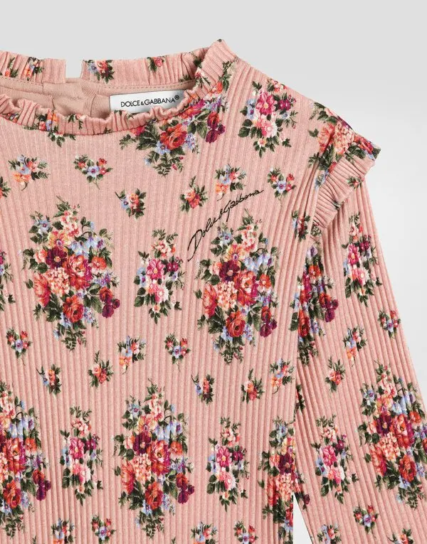 Dolce & Gabbana Floral-print Cotton T-shirt