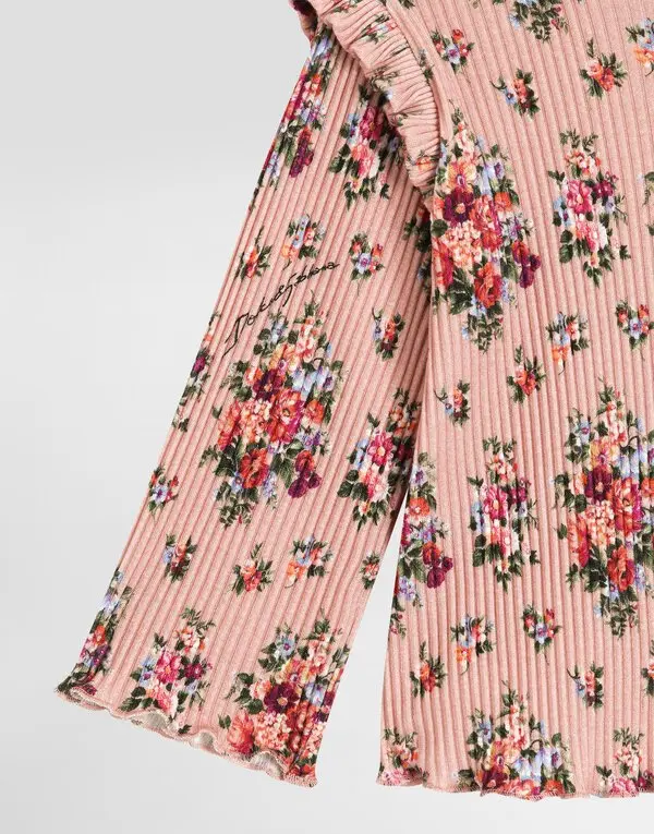 Dolce & Gabbana Floral-print Cotton T-shirt