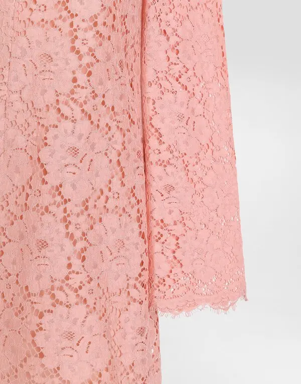 Dolce & Gabbana Cordonetto Lace Dress - Pink