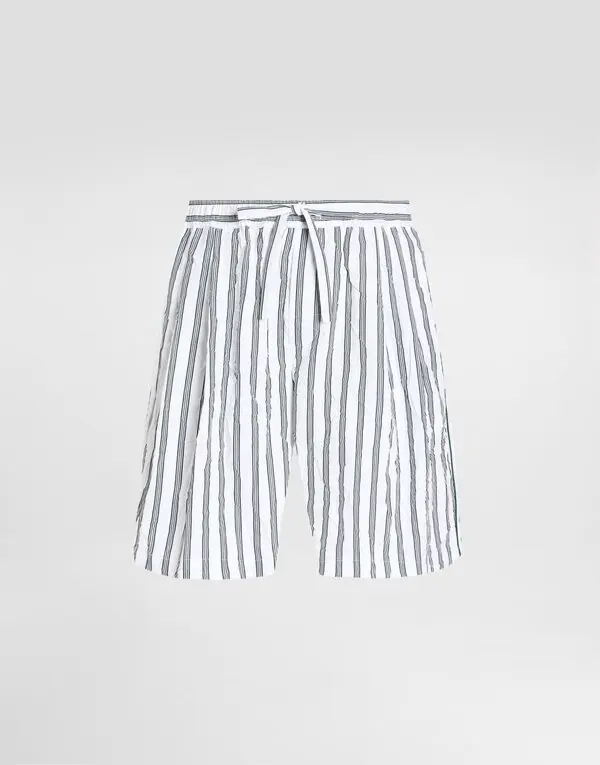 Dolce & Gabbana Crinkled Striped Poplin Jogging Boxers - Multicolor